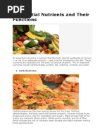 Introduction To Food and Nutrition | PDF | Nutrients | Nutrition