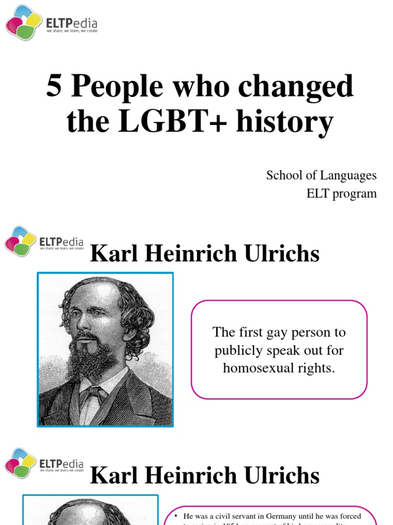 People Who Changed The LGBT+ History | PDF | Lgbt Social Movements ...