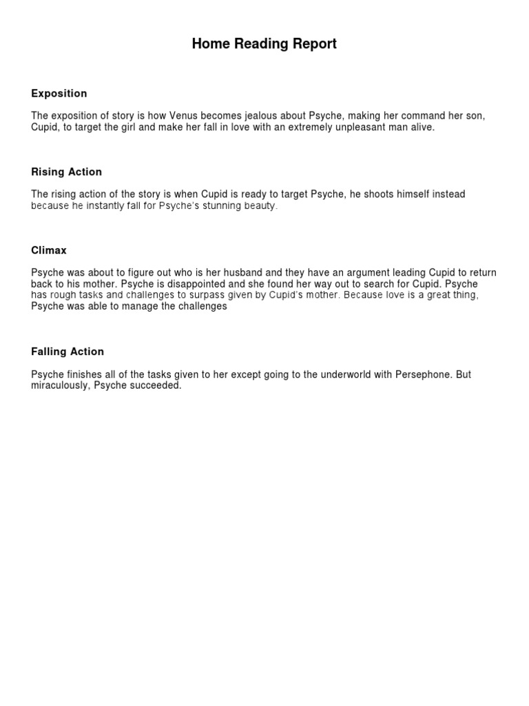 Home Reading Report: Exposition | PDF | Mystery, Thriller & Crime Fiction