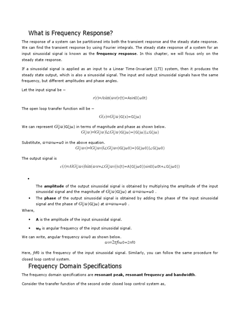 LCS Unit-4 | PDF | Control Theory | Electrical Engineering