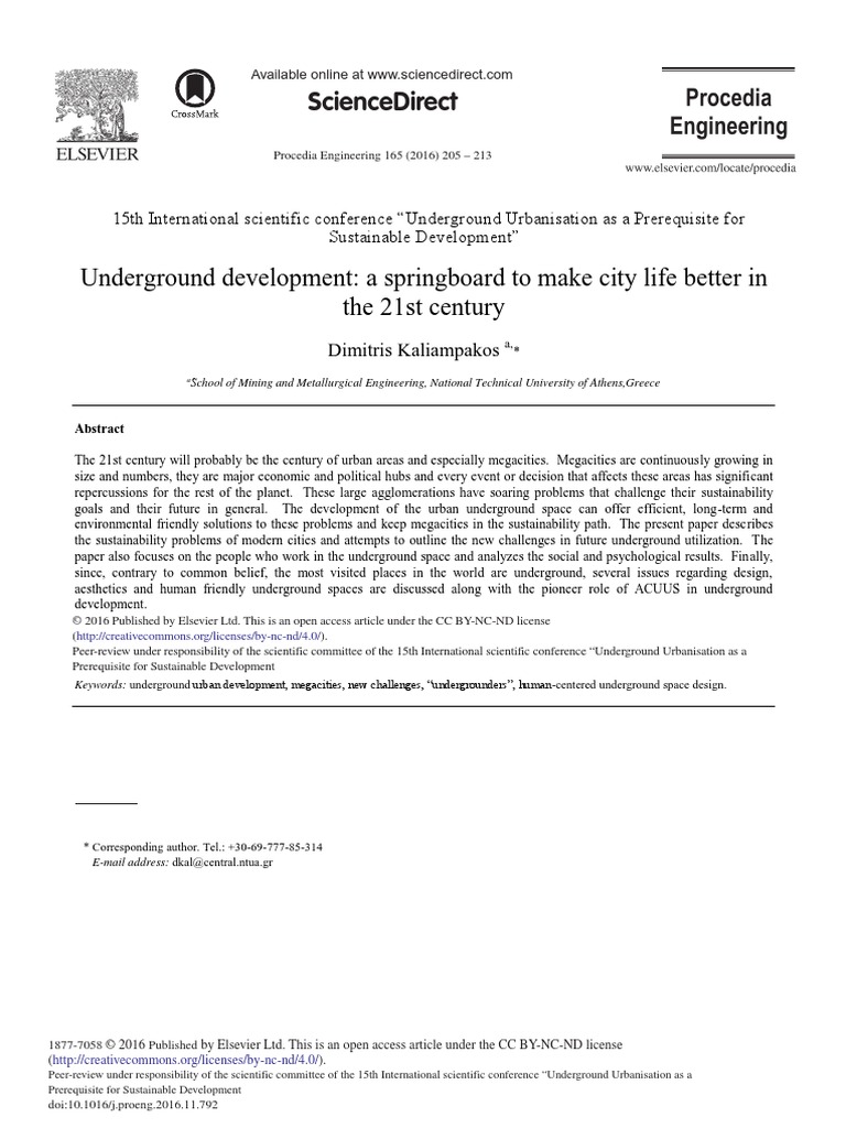 Underground Development A Springboard To Make City Life Better in The ...