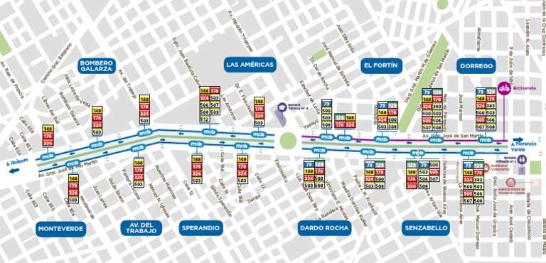 Mapa Metrobus Florencio Varela Horizontal | PDF | Buenos Aires | Argentina