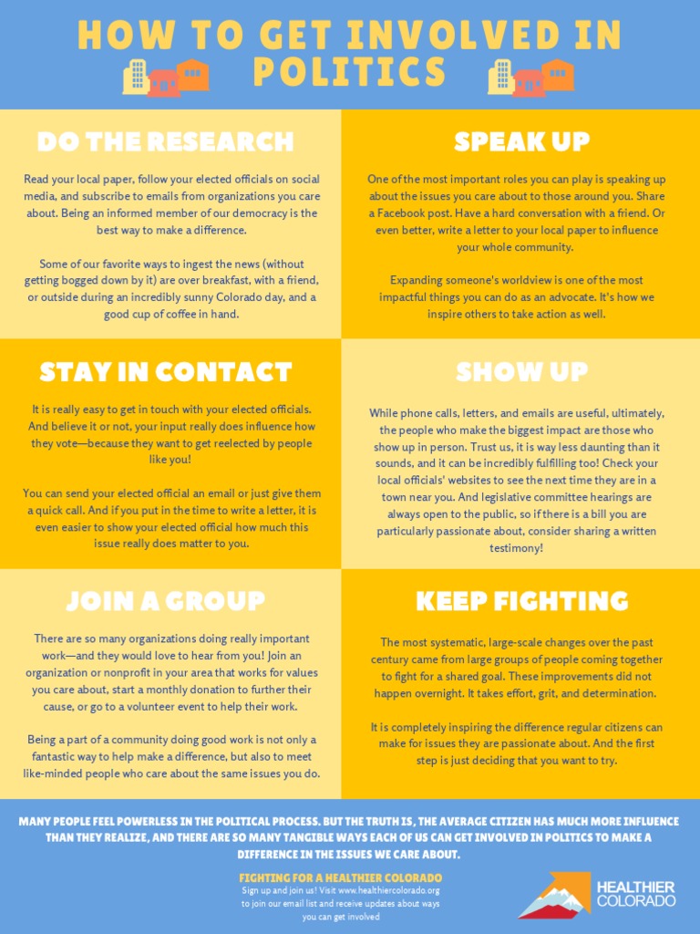 How To Get Involved One-Pager | PDF | Public Sphere | Communication