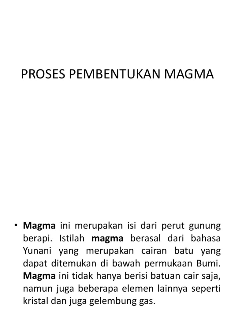 Proses Pembentukan Magma-Kuliah | PDF