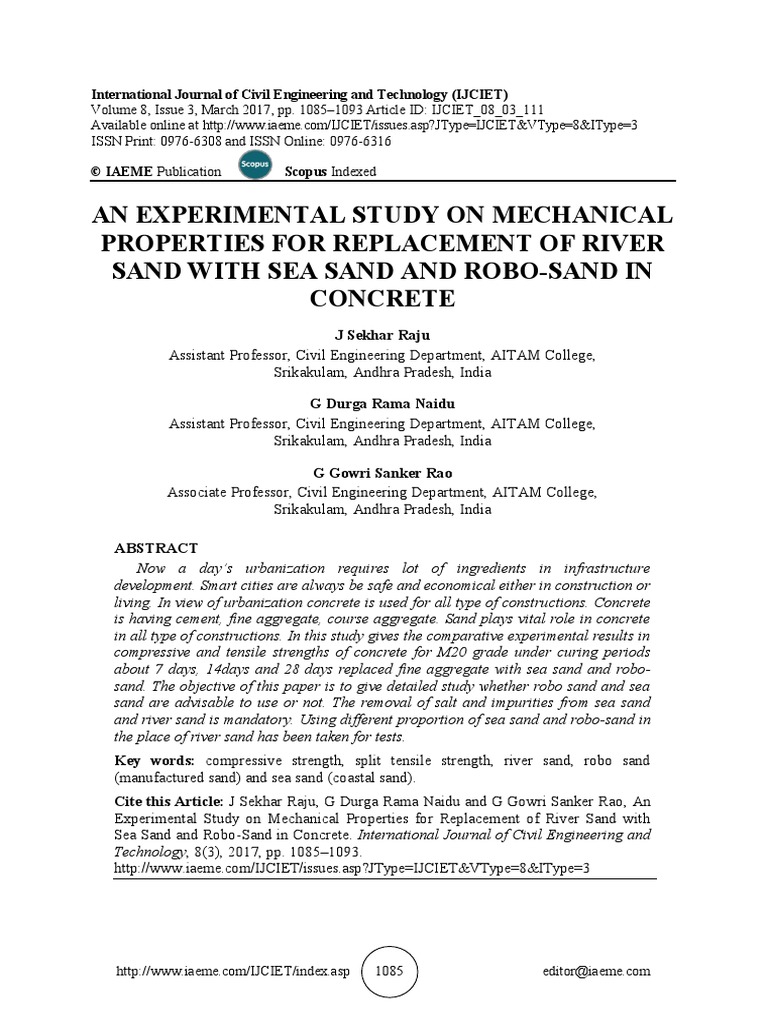 Natural Sand | PDF | Concrete | Soil