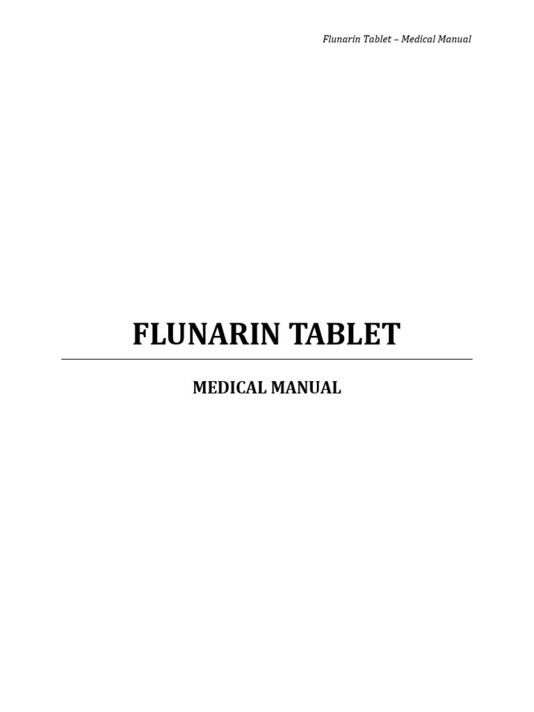 Flunarin Tablet: Medical Manual | PDF | Migraine | Headache