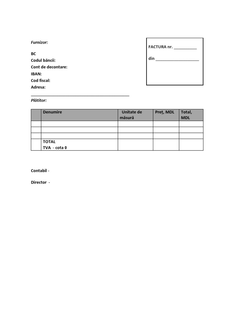 Cont de Plata - Model | PDF