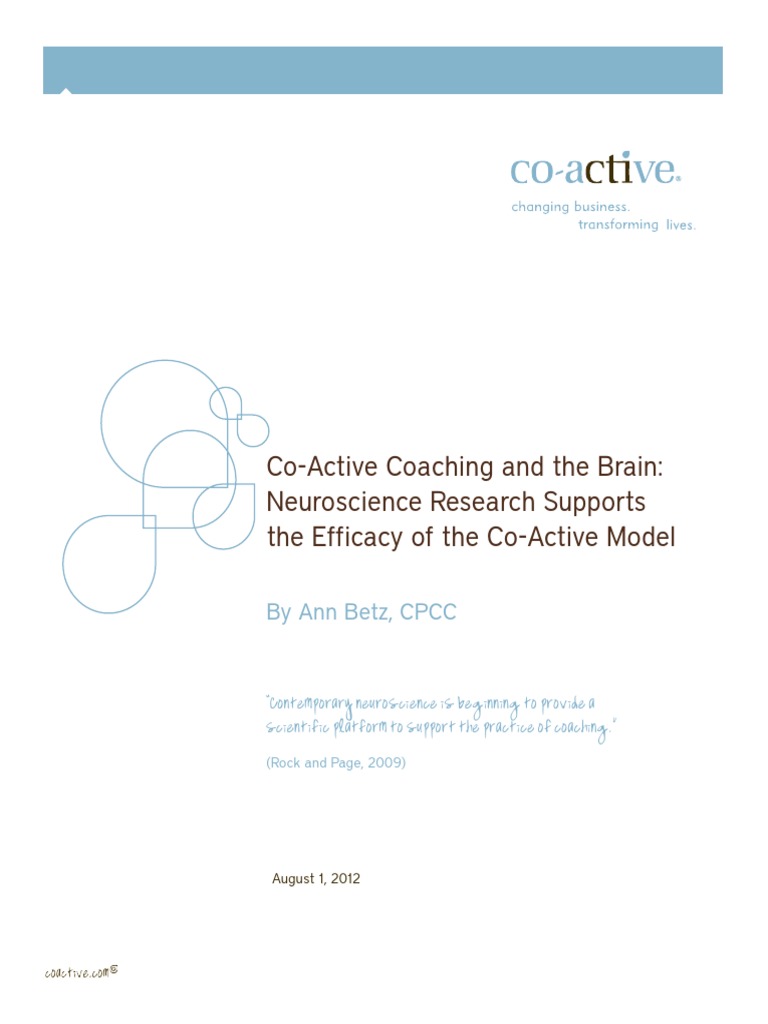 Co Active Coaching and The Brain PDF | PDF | Attention | Emotions