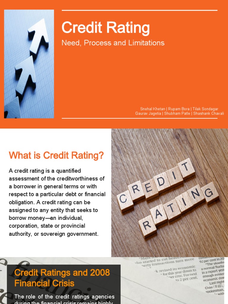 Credit Rating: Need, Process and Limitations | PDF | Credit Rating ...