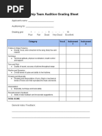 Talent Show Score Sheet | PDF