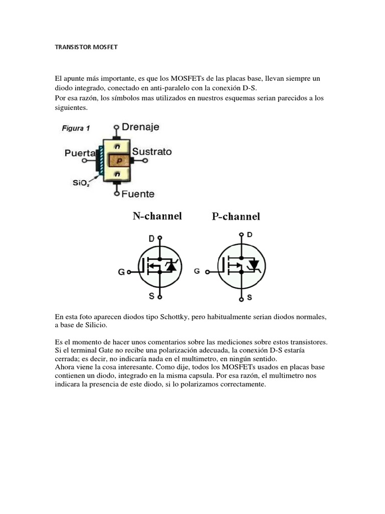 Transistor Mosfet | PDF | Transistor | Mosfet