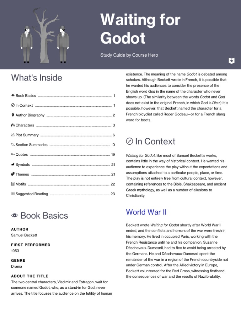 Waiting For Godot | PDF | Samuel Beckett | Modernism