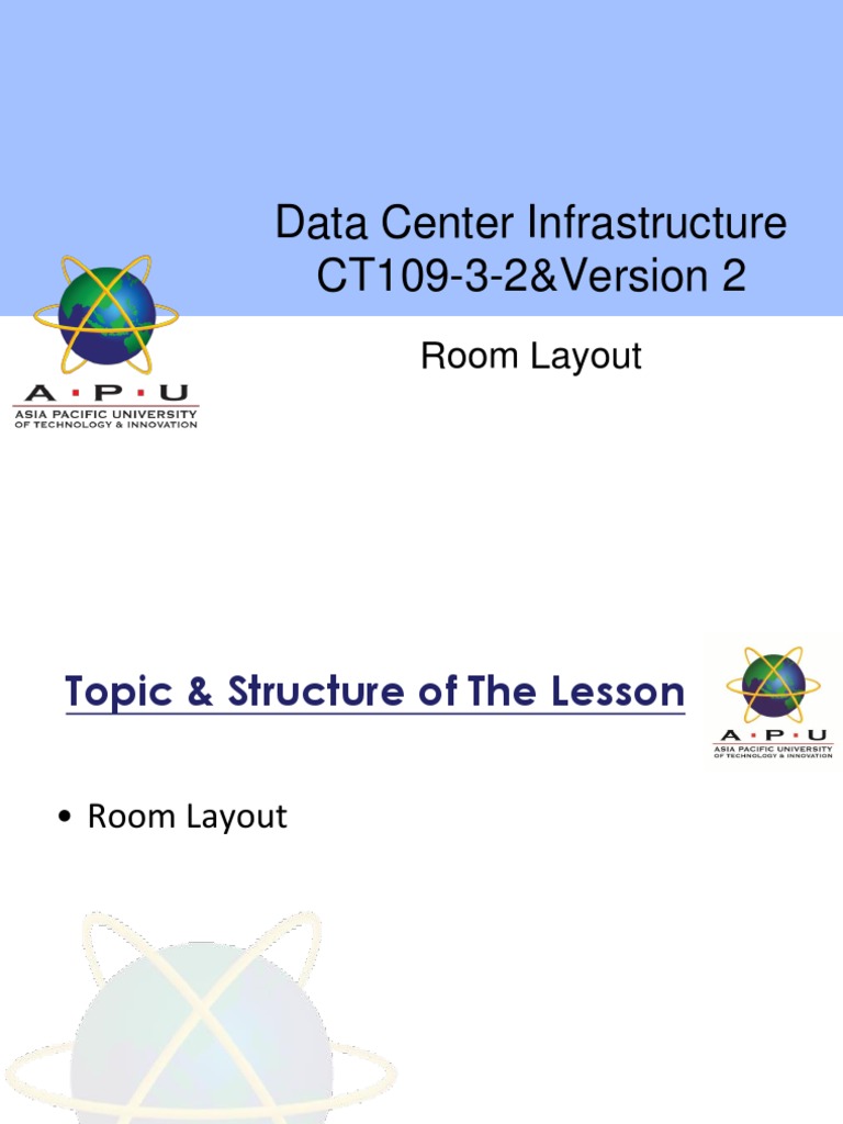 Data Center Infrastructure CT109-3-2&Version 2: Room Layout | PDF | Data Center | Computer Network