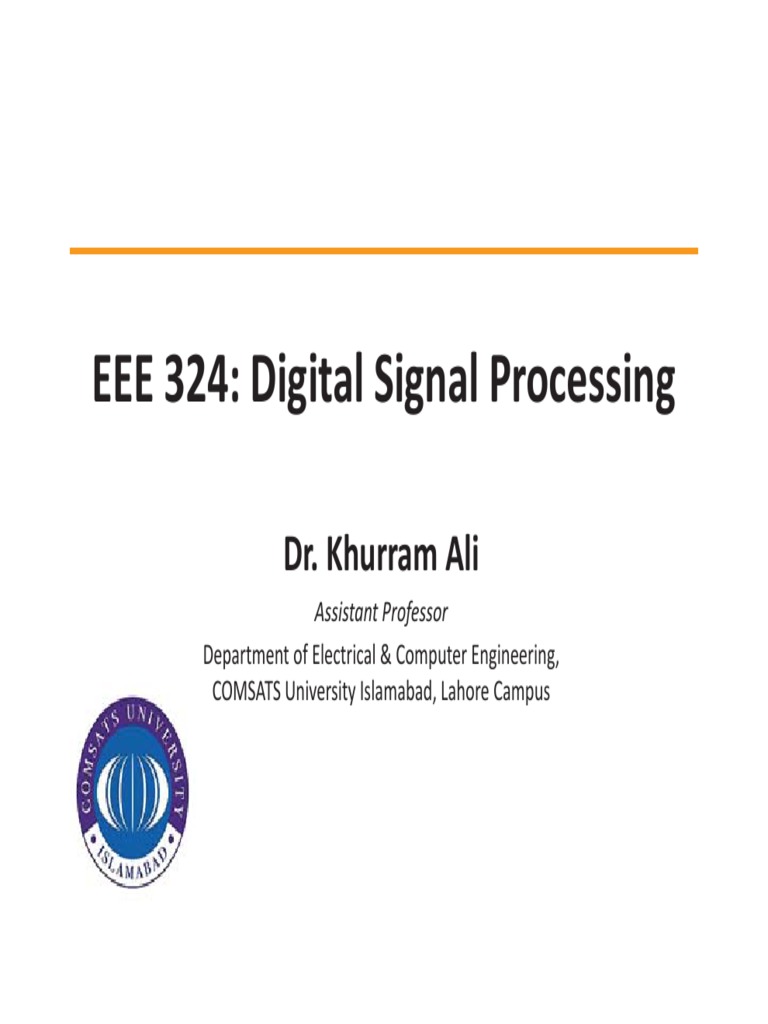 DSP 7 PDF | PDF | Discrete Fourier Transform | Fourier Transform