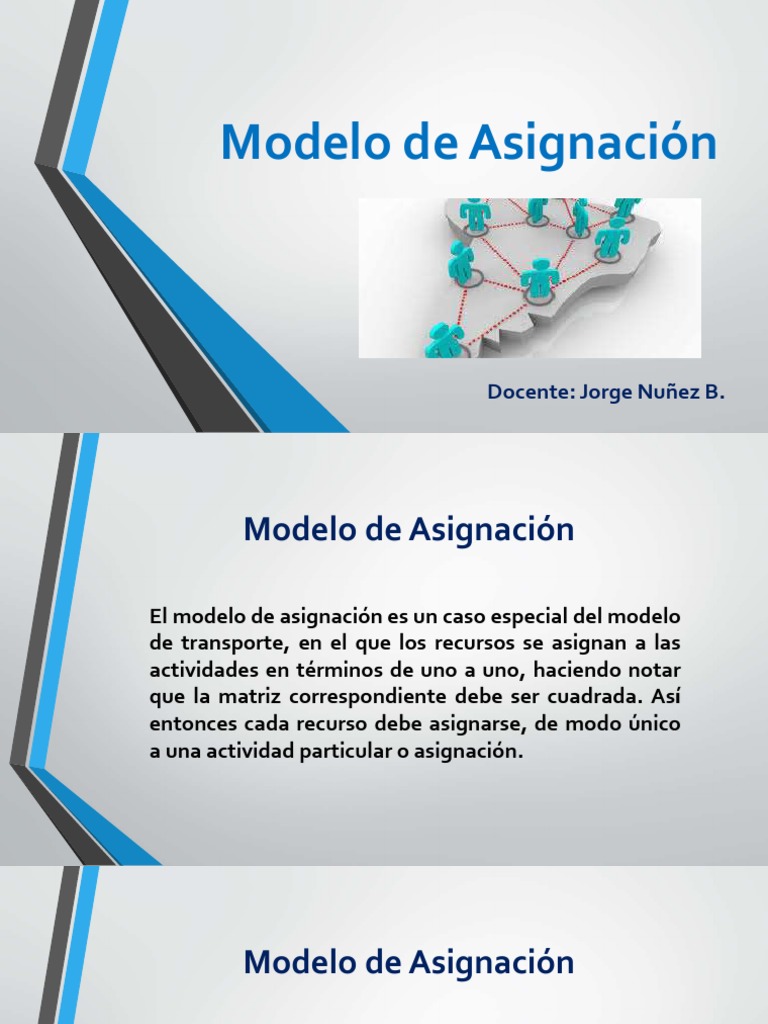 Modelo de Asignacion | Descargar gratis PDF | Matriz (Matemáticas ...