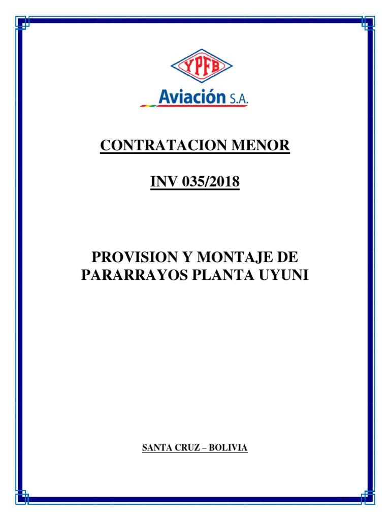 Provision y Montaje de Pararrayos Planta Uyuni | PDF | Arbitraje ...