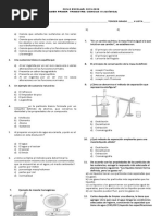 EXAMEN QUIMICA Tercer Trimestre | PDF | Enlace químico | Enlace covalente