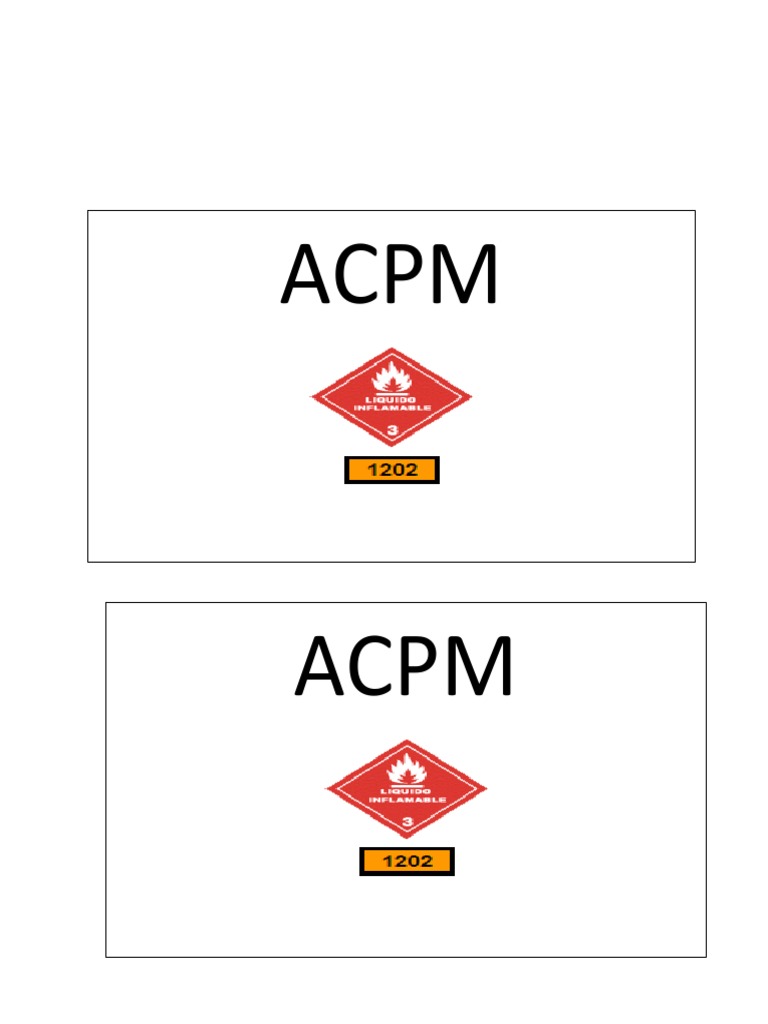 Rotulos de ACPM | PDF