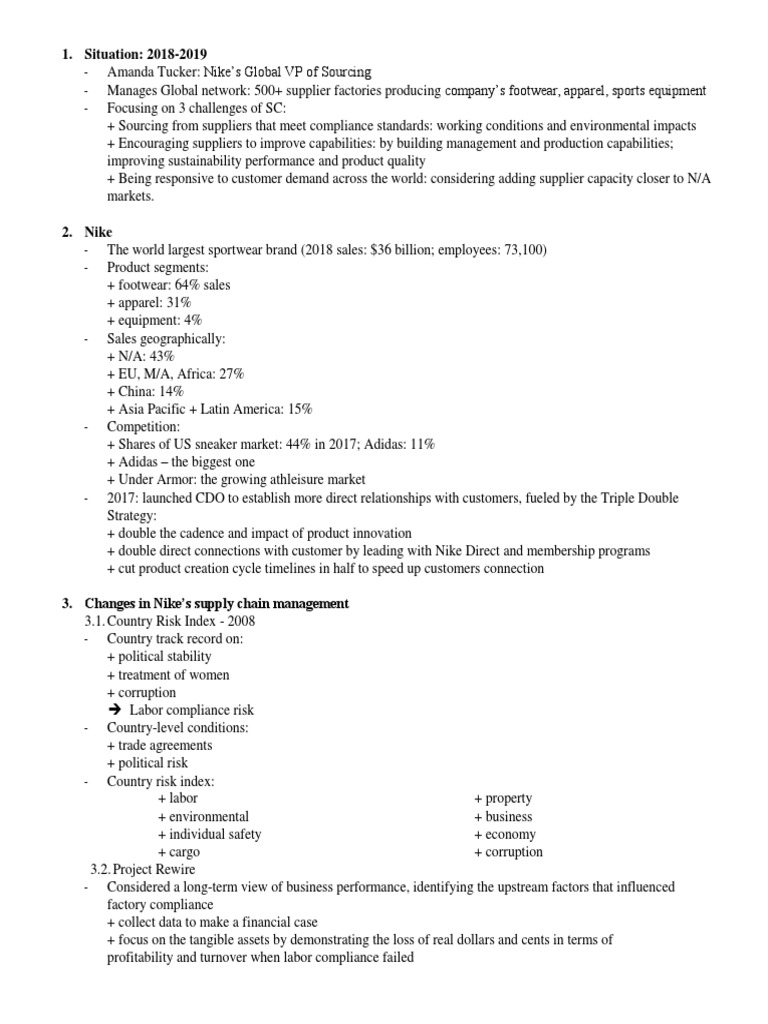 Nike Brief | PDF | Sustainability | Nike