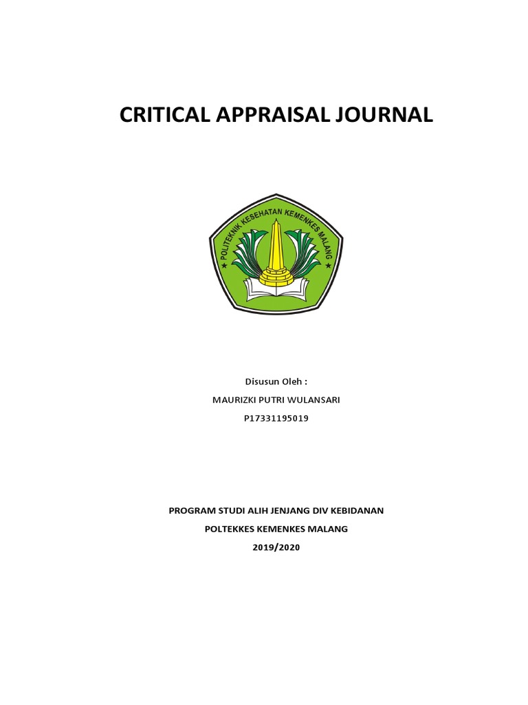Critical Appraisal Journal | PDF