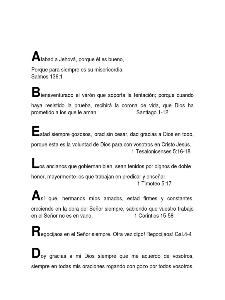 Acrostico Pastores | PDF