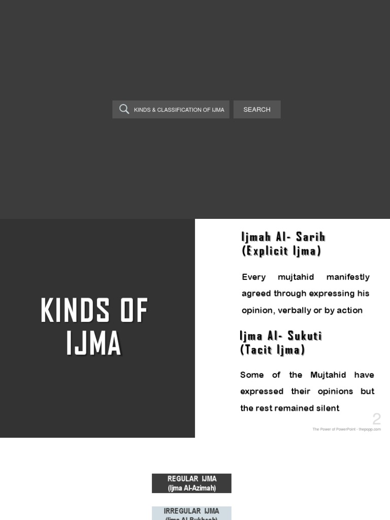 Search: Kinds & Classification of Ijma | PDF