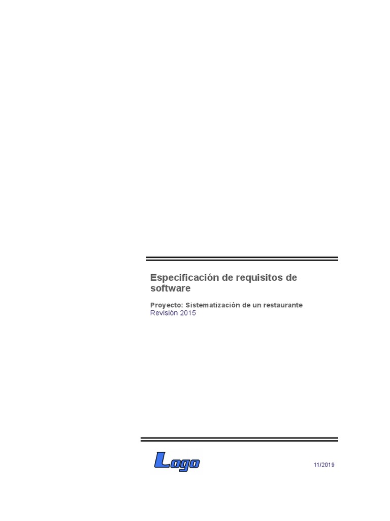 Formato-IEEE830-v 2 1 | PDF | Usuario (informática) | Software