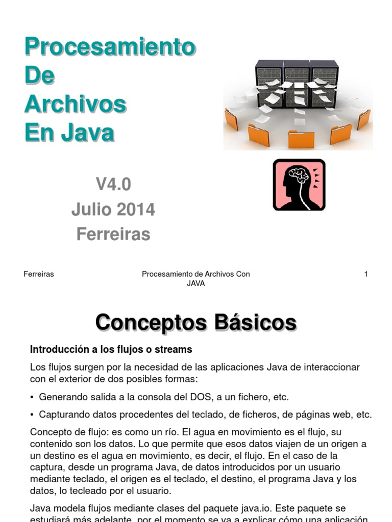 14-Procesamiento Archivos en Java | PDF | Java (lenguaje de ...