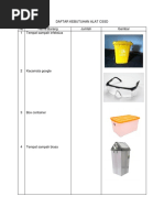 Daftar Set Alat Operasi Dan GV Ruang CSSD | PDF