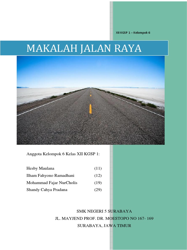 Makalah Jalan Raya Fix | PDF