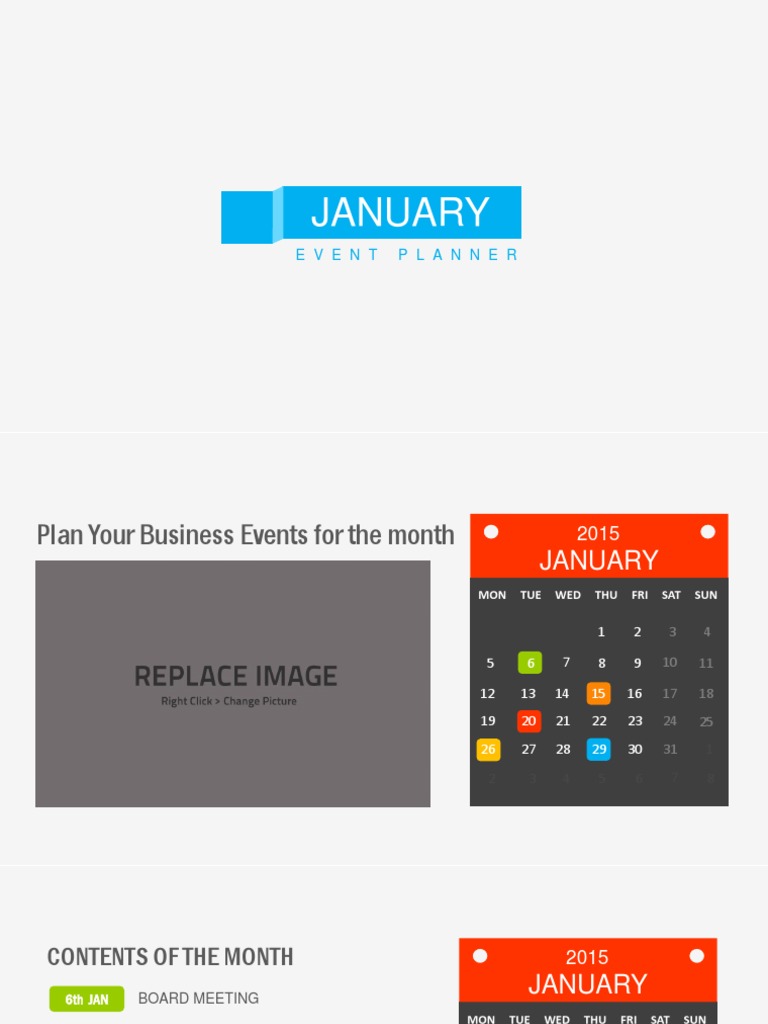 January 2015 Business Event Planner | PDF | Business