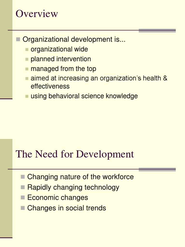 Organizational Development | PDF | Organization Development ...