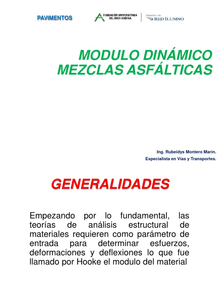 Modulo Dinamico Mezclas Asfalticas | PDF | Fatiga (material) | Química