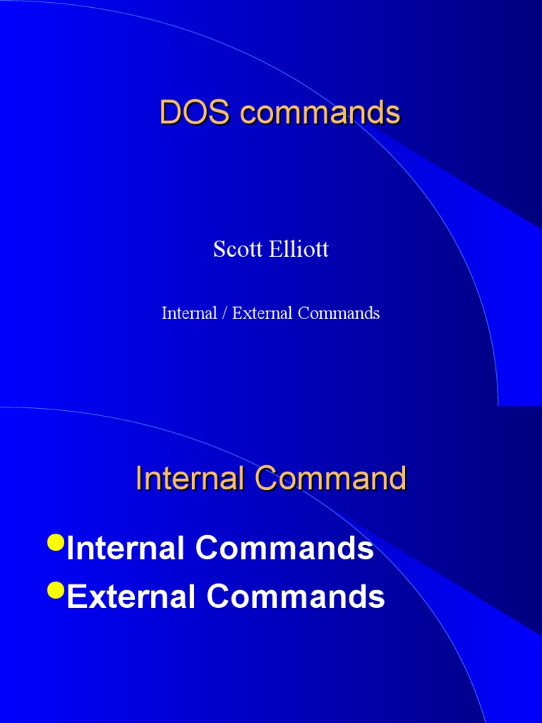 DOS Commands | PDF