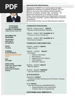 CV para Prácticas Profesionales en SENATI | PDF