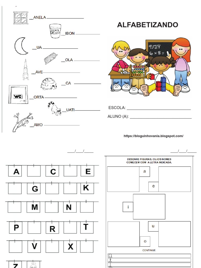 Alfabetizando: ESCOLA: - ALUNO (A) | PDF