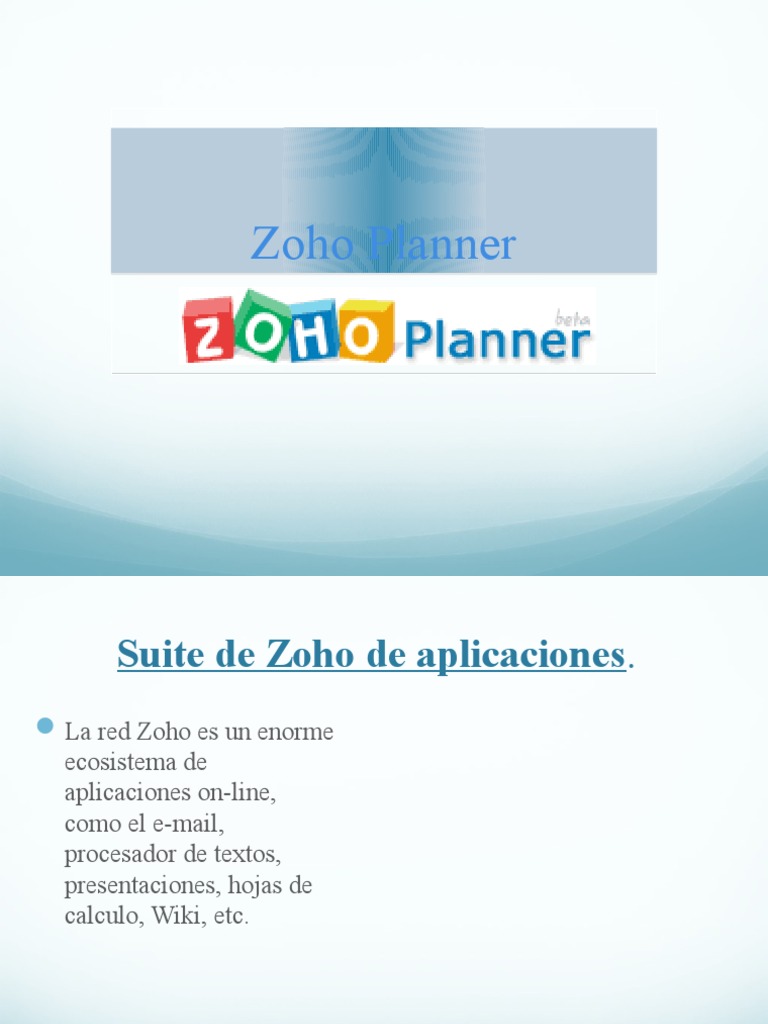 Zoho Planner | PDF | Wiki | Archivo de computadora