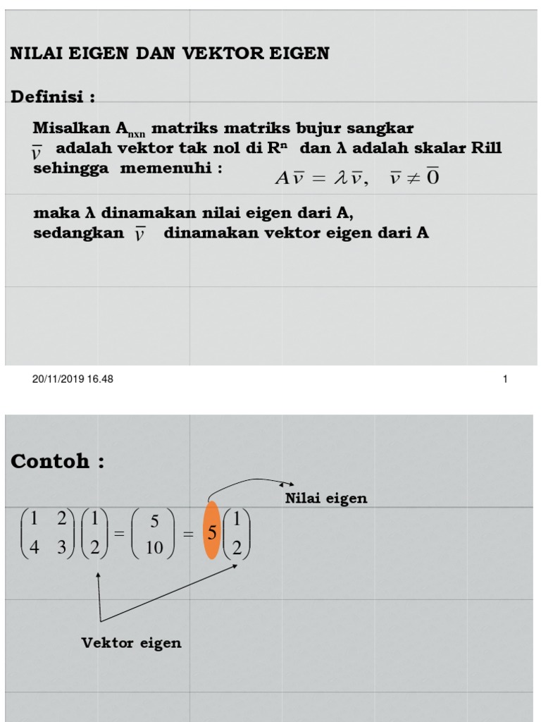 Nilai Eigen dan Vektor Eigen | PDF
