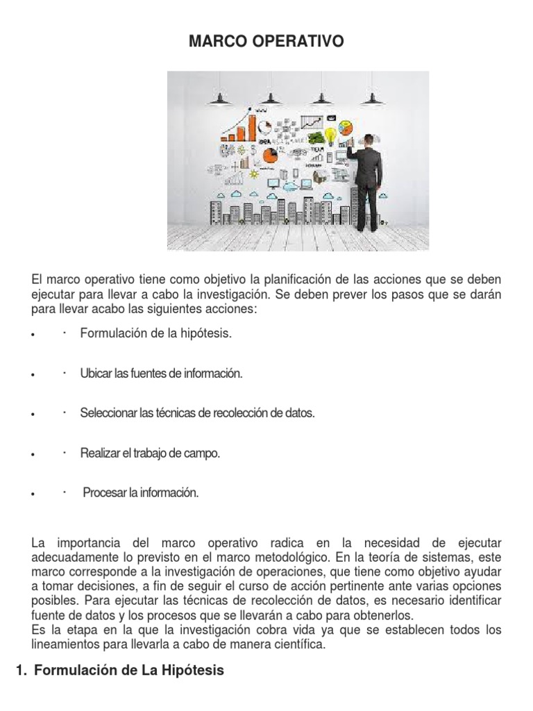 Definición y Ejemplos de Marco Operativo | PDF | Cuestionario | Teoría