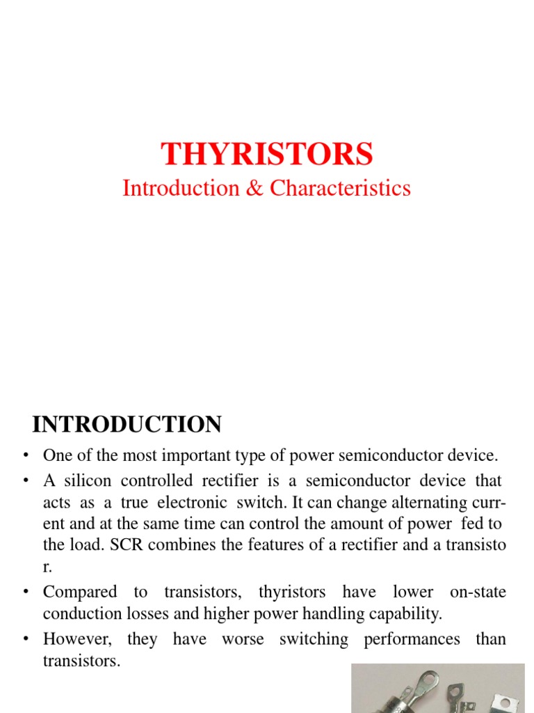 Thyristors Introduction Characteristics Pdf P N Junction