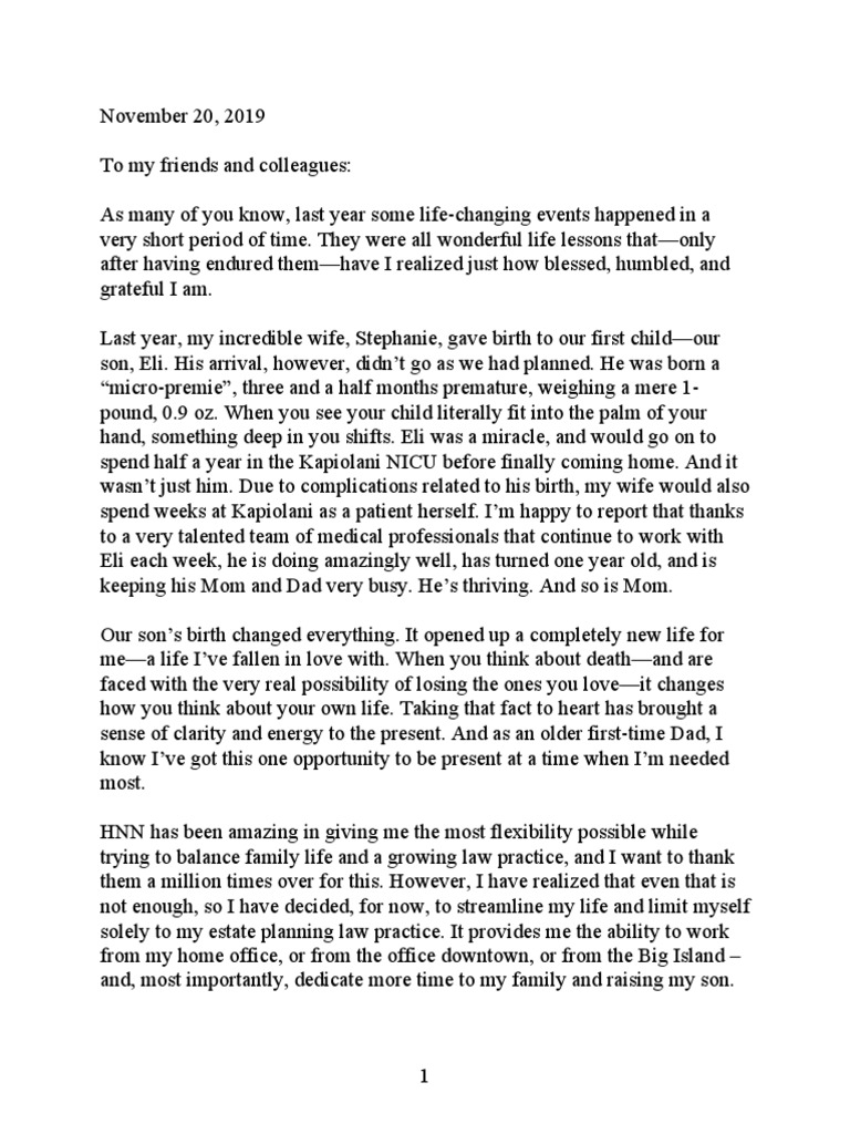 A Message of 'Aloha' From Shawn Ching & Family | PDF