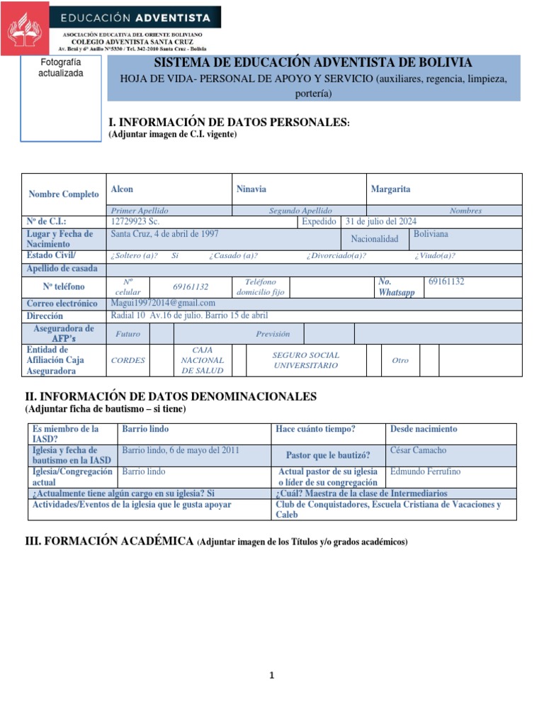 Wa0004 | PDF | Educación avanzada | Educación religiosa