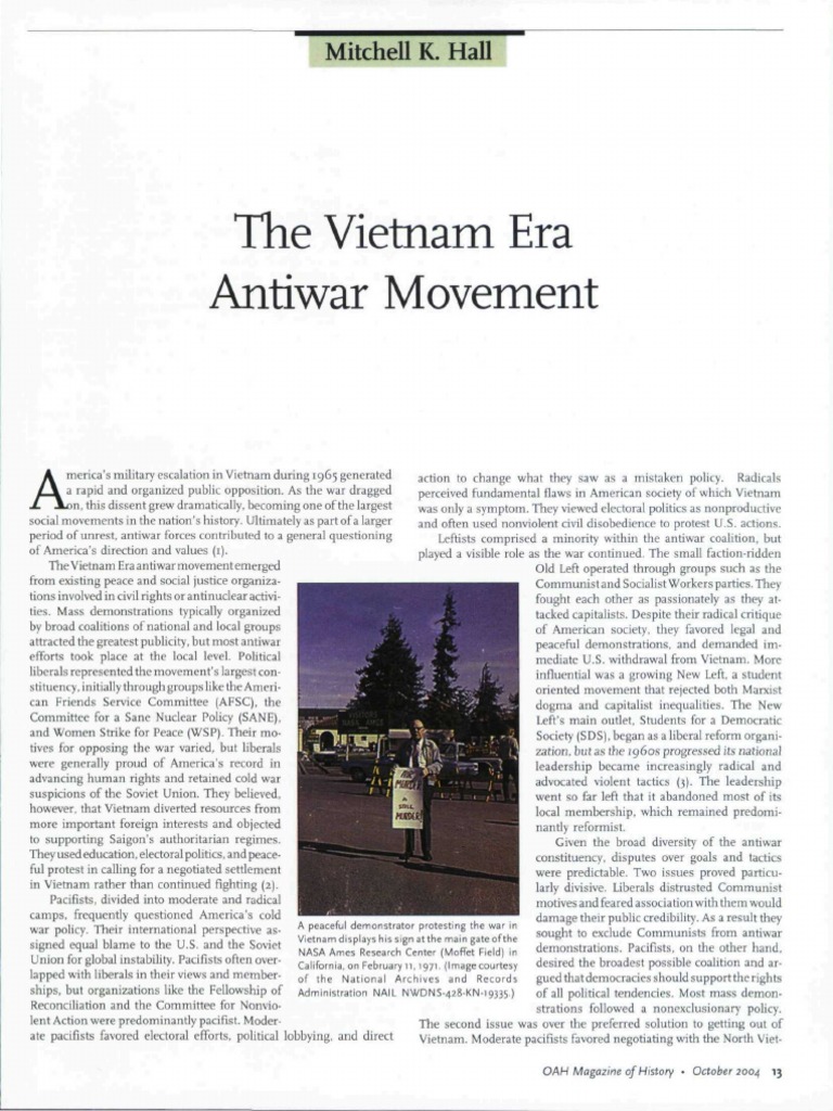 The Vietnam Era Antiwar Movement: Mitchell K. Hall | Download Free PDF ...