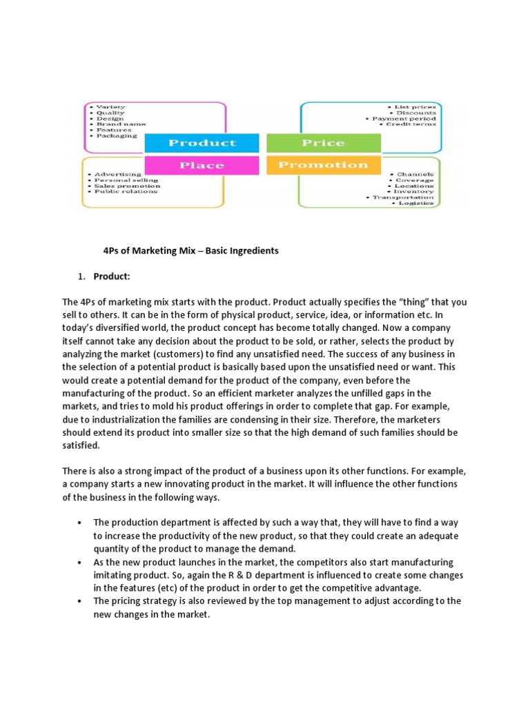 4p's of Marketing | PDF | Business Economics | Marketing