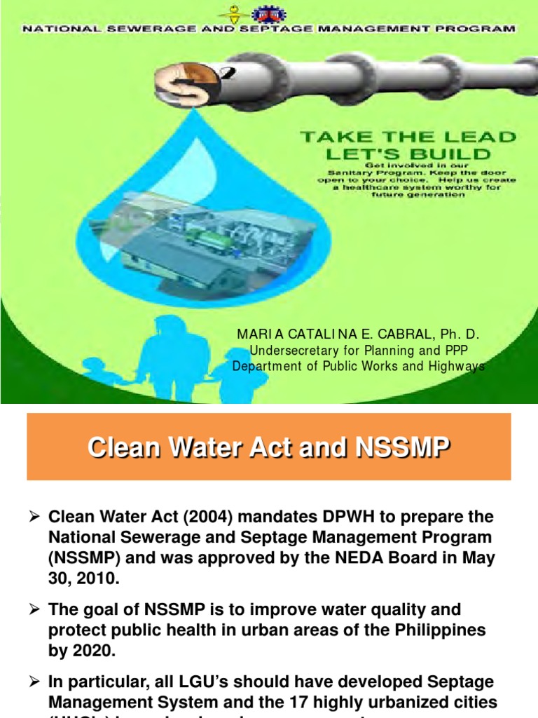 DPWH Natl Sewerage Septage MGMT Program | PDF | Sanitary Sewer | Sewage ...