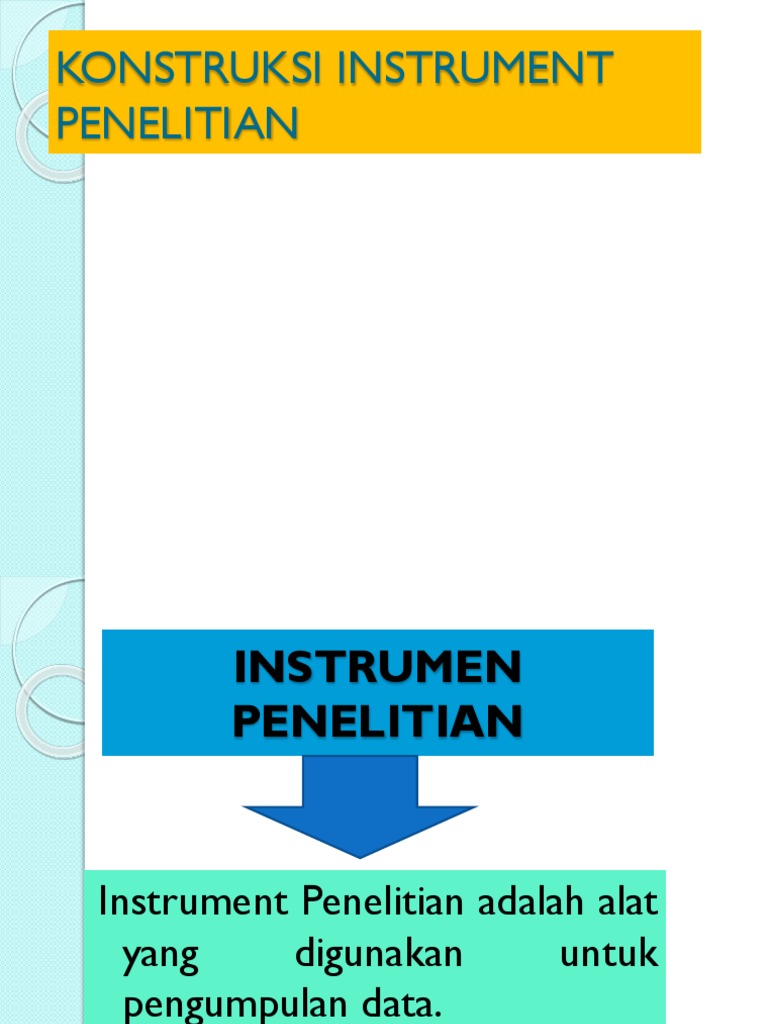 Konstruksi Instrument Penelitian-1 | PDF