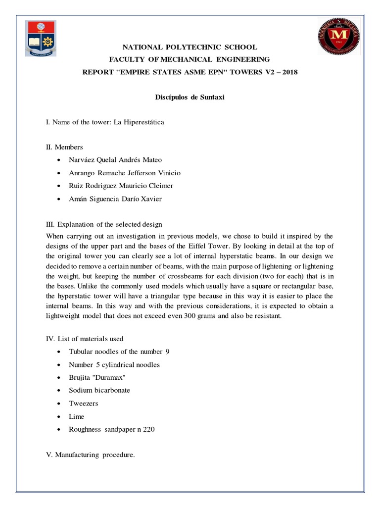 National Polytechnic School PDF | PDF | Beam (Structure) | Economic Sectors