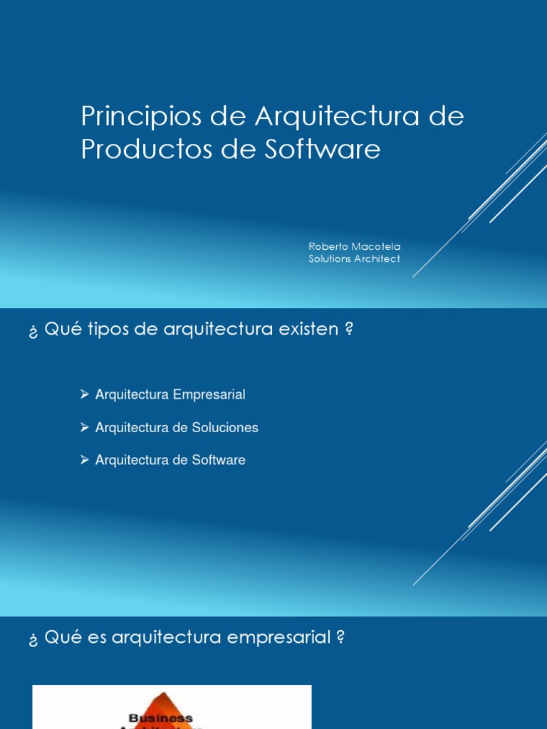 Principios de Arq de Software | PDF | Ingeniería de Sistemas | Software
