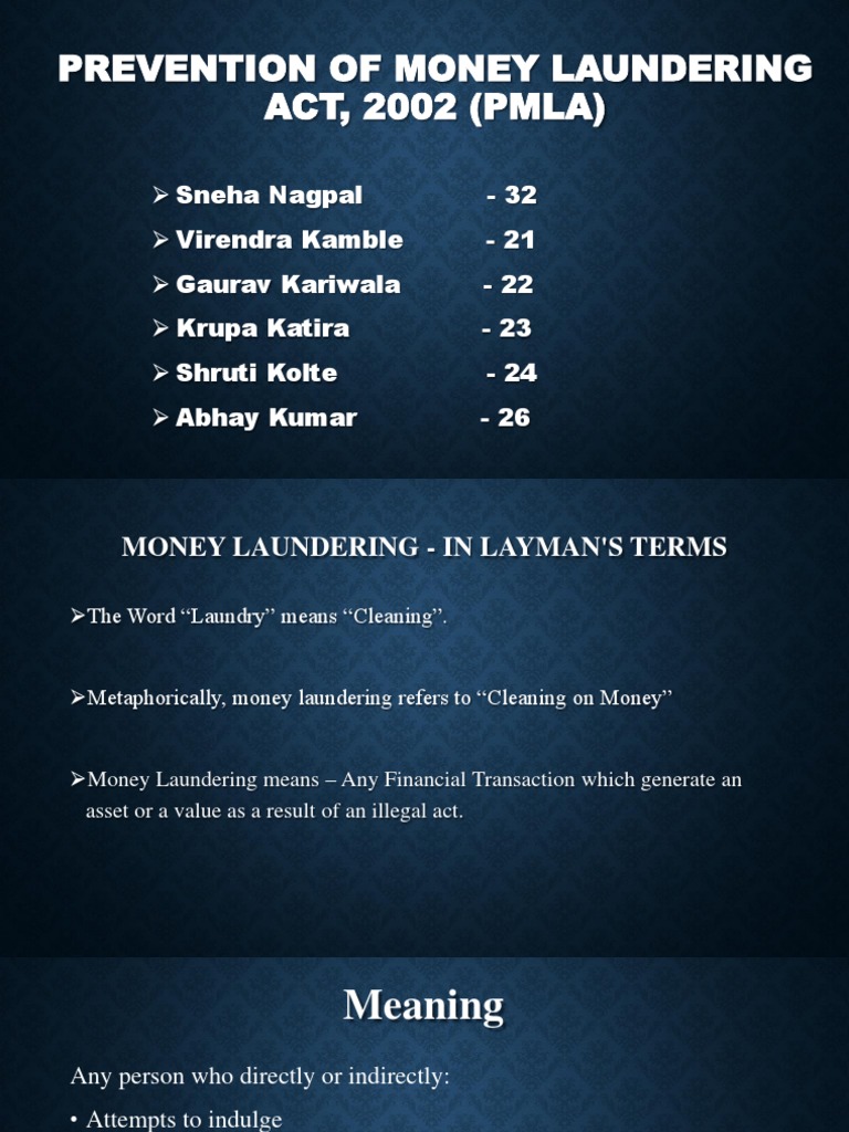 Law V1 | PDF | Financial Action Task Force On Money Laundering | Money ...