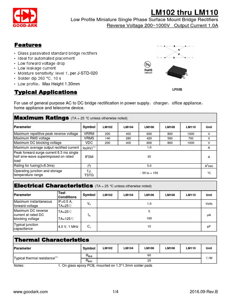 LM102 Thru LM110: Features | Download Free PDF | Rectifier | Computer ...